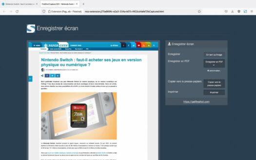 Comment faire une capture d'écran d'une page web entière