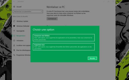 Comment réinitialiser mon PC simplement et proprement