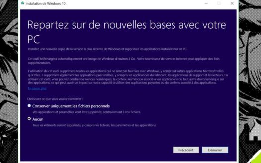 Comment réinitialiser mon PC simplement et proprement