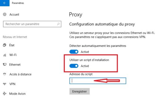 Comment configurer un proxy dans Windows 10